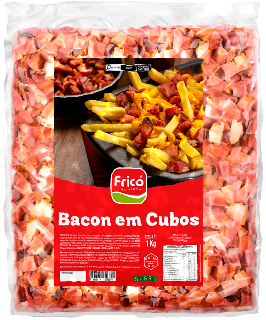 Bacon em Cubos 1Kg - Fricó Alimentos